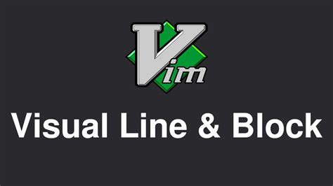 beginner vim editor tutorial visual mode howto youtube