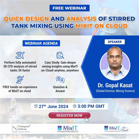 Quick Design And Analysis Of Stirred Tank Mixing Using Mixit On Cloud Mixing Solution