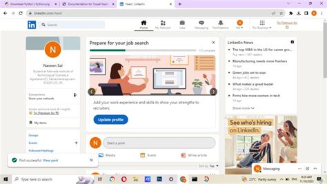 Naveen Sai On Linkedin Task2