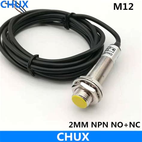 Newprodectscoming CHUX NPN Inductive Proximity Sensor Switch M12 NO NC DC 24V Metal Case 4mm 2mm