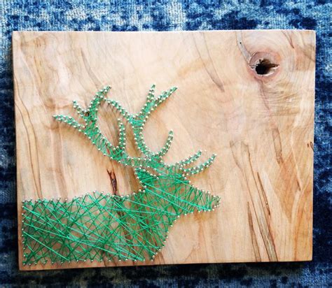 Moon Elk String Art String Art Writing Art Pictures On String