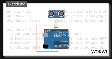 Ultrasonic Wokwi Arduino And ESP32 Simulator