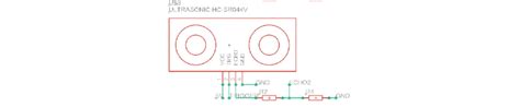 Hc Sr04 Ultrasonic Sensor Schematic Made In Eagle Download