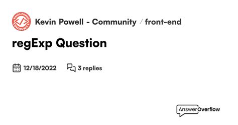 regexp question kevin powell community