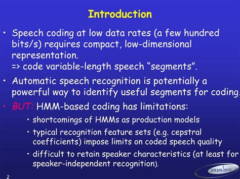 Ppt A Recognition Model For Speech Coding Powerpoint Presentation