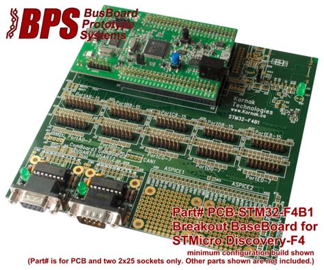 STM32 F4B1 STMicro Discovery F4 BaseBoard BusBoard Prototype Systems