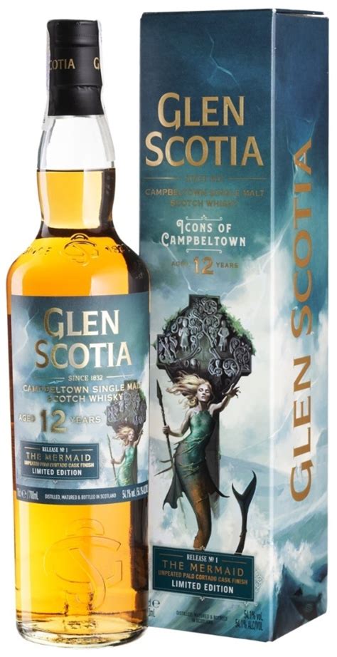 Виски Glen Scotia 12 YO The Mermaid (Глен Скотия 12 Лет Мермейд) 700 мл ...