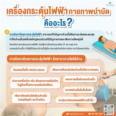 ศูนย์ดูแลผู้สูงอายุ The Senior Nursing Home ⚡ เครื่องกระตุ้นไฟฟ้ากายภาพบำบัด คืออะไร⚡ 💡การ
