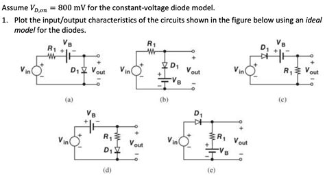 Assume Vdon800mv For The Constant Voltage Diode