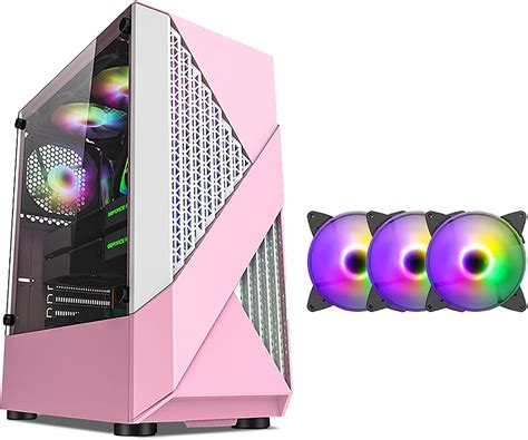 Amazon Com BBNB Gaming Case Mid Tower PC Gaming Case ATX M ATX ITX Front I O USB Port