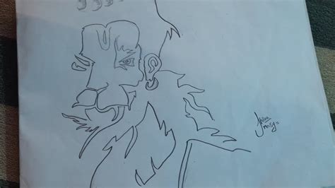 Sketch Of Hanuman Ji YouTube