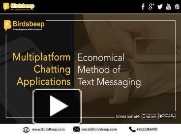 PPT Multiplatform Chatting Applications Economical Method Of Text Messaging PowerPoint