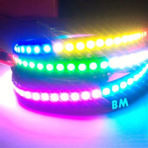 Jual WS2812B Smart LED Strip RGB Non Waterproof Addressable SMD 5050 144 M Kota Surabaya