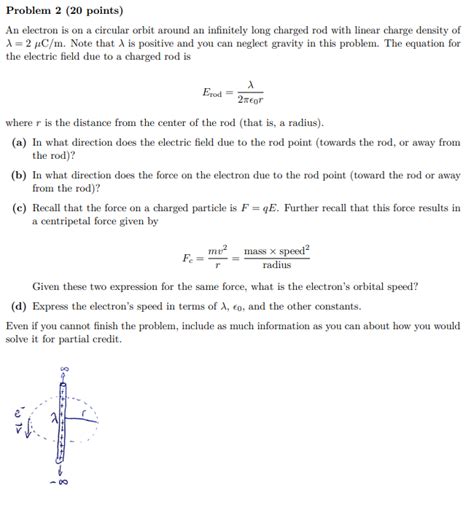 Solved An Electron Is On A Circular Orbit Around An Chegg