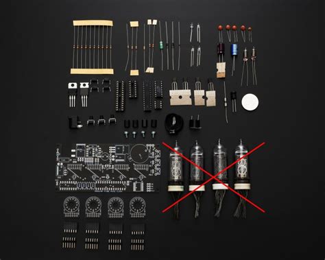 Modular Nixie Tube Clock Kit 4 Tube Nixiediy