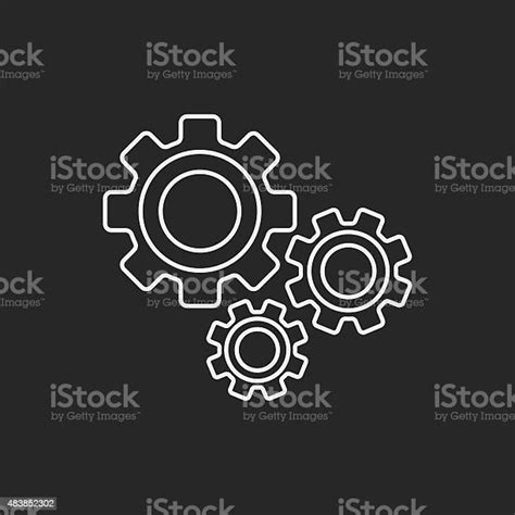 Gear 꺾은선형 아이콘크기 0명에 대한 스톡 벡터 아트 및 기타 이미지 0명 2015년 기계 부분 Istock