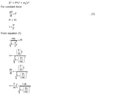 The Lagrangian Of A Free Relativistic Particle In One Dimension Of Mass M Is Given