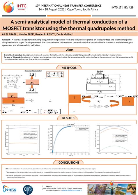 Pdf A Semi Analytical Model Of Thermal Conduction Of A Mosfet