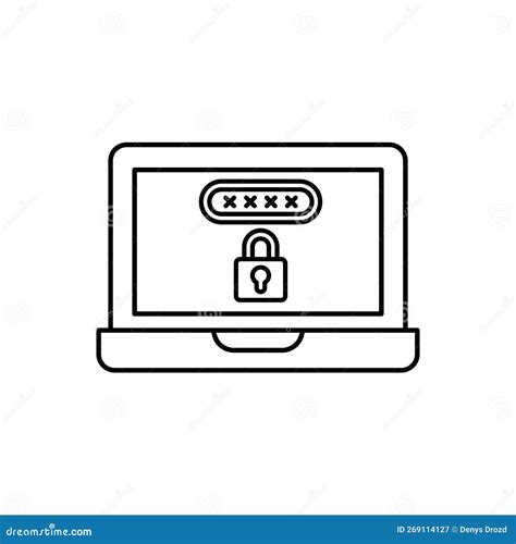 Protection Icon Vector Password Illustration Sign Collection Cyber Security Symbol Or Logo