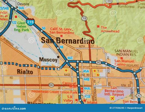 California Map San Bernardino