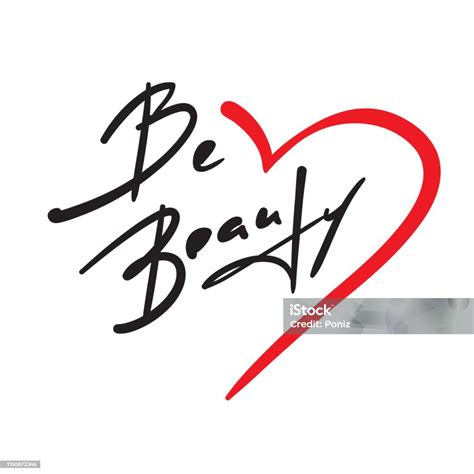 아름다움을 격려 하 고 동기 부여 견적 손으로 그린 아름 다운 레터링 영감을 주는 포스터 티셔츠 가방 컵 카드 전단지 스티커 및 배지를 위한 인쇄 우아한 서 예 벡터 기호