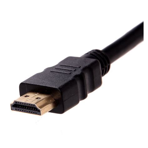 HDMI Male To Double HDMI Female Adapter Cable Cord Connection 30cm Black S2M8 EBay