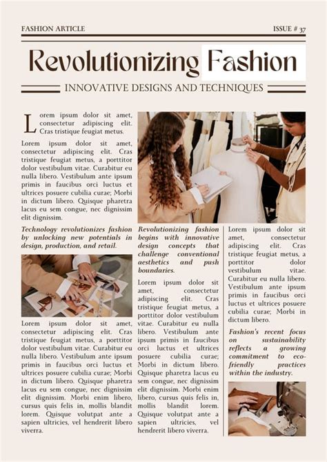 Magazine Article Layout