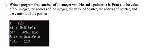 solved write a program that consists of an integer variable
