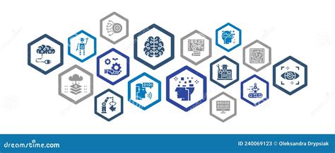 Robotics Chatbot Outline Icon Set Of Robotics Illustration Icons Signs Symbols Can Be Used