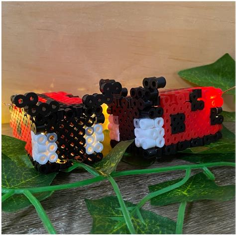 3d Ladybug Perler Bead Template 3d Perler Bead Ladybug Template Etsy