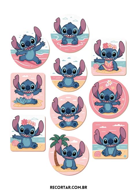 Topo De Bolo Do Stitch Para Imprimir 21 Modelos Recortar