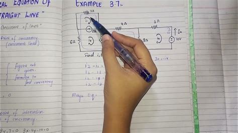 Mesh Analysis With Current Source Example 37 Youtube