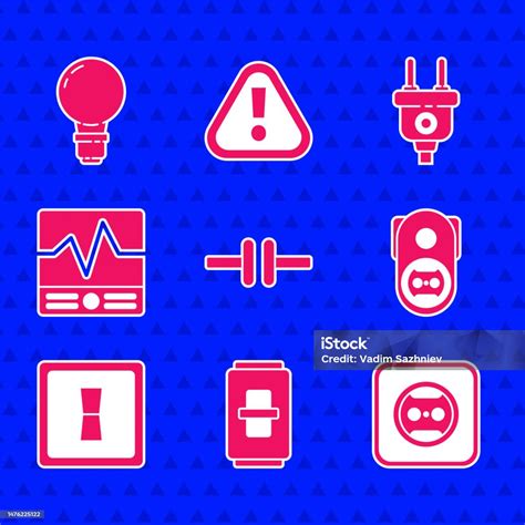 전기 회로 구성표 전등 스위치 전기 콘센트 측정 기기 플러그 및 전구를 아이디어 아이콘의 개념으로 설정합니다 벡터 0명에 대한 스톡 벡터 아트 및 기타 이미지 Istock