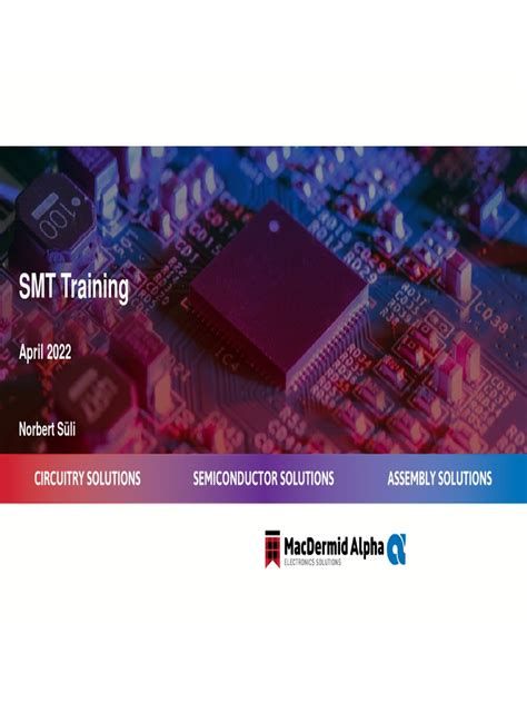2022 Smt Training Pdf Printed Circuit Board Materials Science