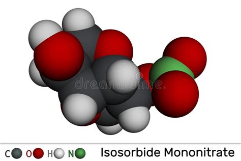 Isosorbide Mononitrate Molecule Used To Treat Angina Caused By