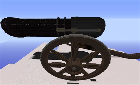 Civil War Gatling Gun Fires Flaming Arrows Minecraft Map