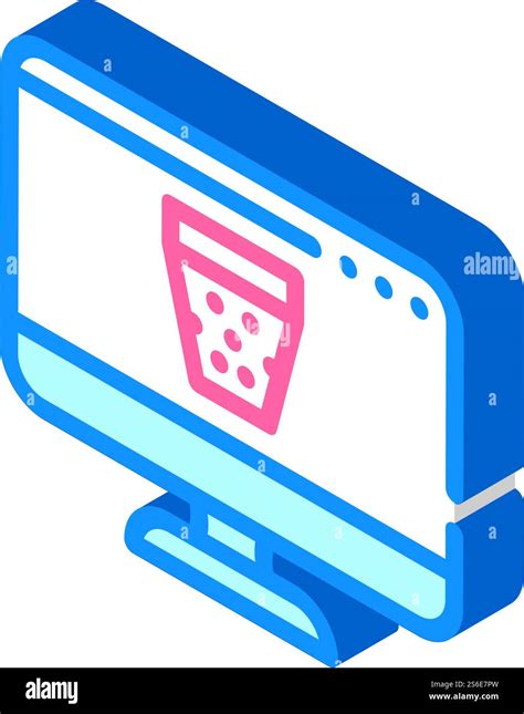 Delete Digital Information Operating System Isometric Icon Vector