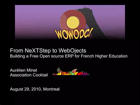 Building A Free Open Source Erp For French Higher Education Ppt