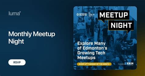 Edmonton Unlimited On Linkedin Monthly Meetup Night · Luma