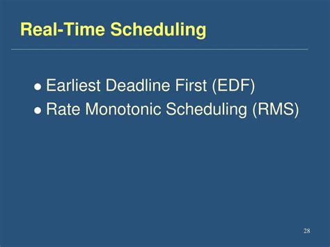 Ppt Real Time Scheduling Powerpoint Presentation Free Download Id1909117