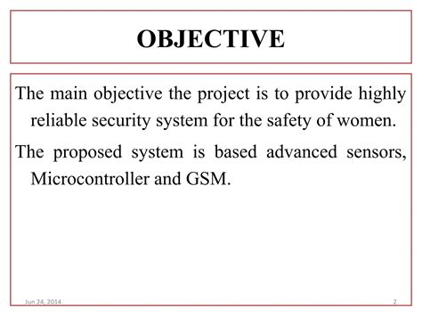 Advanced Security System For Women Ppt