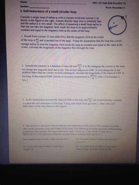 Solved Consider A Single Loop Of Radius A With A Chegg Com