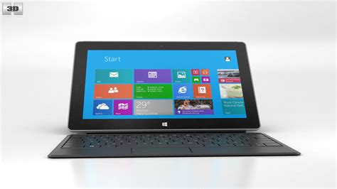 360 View Of Microsoft Surface 2 With Type Cover 3d Model 3dmodels Store