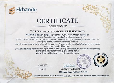 Vishal Shinde On Linkedin Internship Ekhandeagro Agriculture Agrilnput