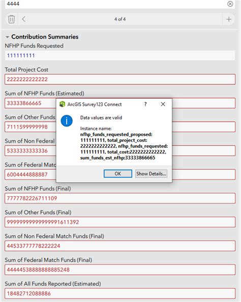 solved survey123 connect calculate sum of values resultin esri