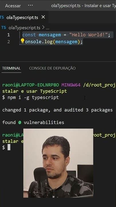 Configurando O Typescript Em 60 Segundos Youtube