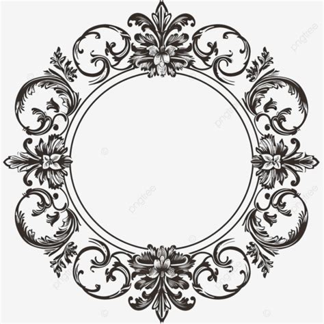 원형 테두리 현대 빅토리아 빅토리아 주의 꽃무늬 현대의 Png 일러스트 및 이미지 에 대한 무료 다운로드 Pngtree