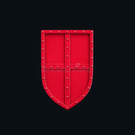 Crimson Shield Medieval Knight Armor For Guarding Ancient Defense Armor Red Shield Against