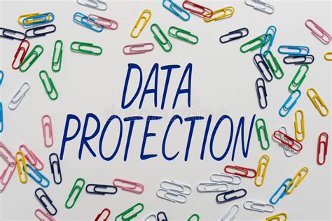 Hand Writing Sign Data Protectionprotect Ip Addresses And Personal Data