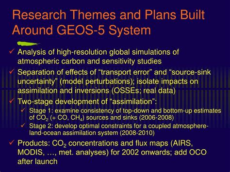 PPT Data Assimilation For The Carbon Cycle Funded By NASAs Modeling And Analysis Program